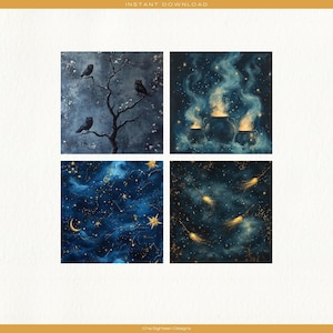 Wizard School Digital Papers, Magic School Scrapbooking Papers, Magical ...