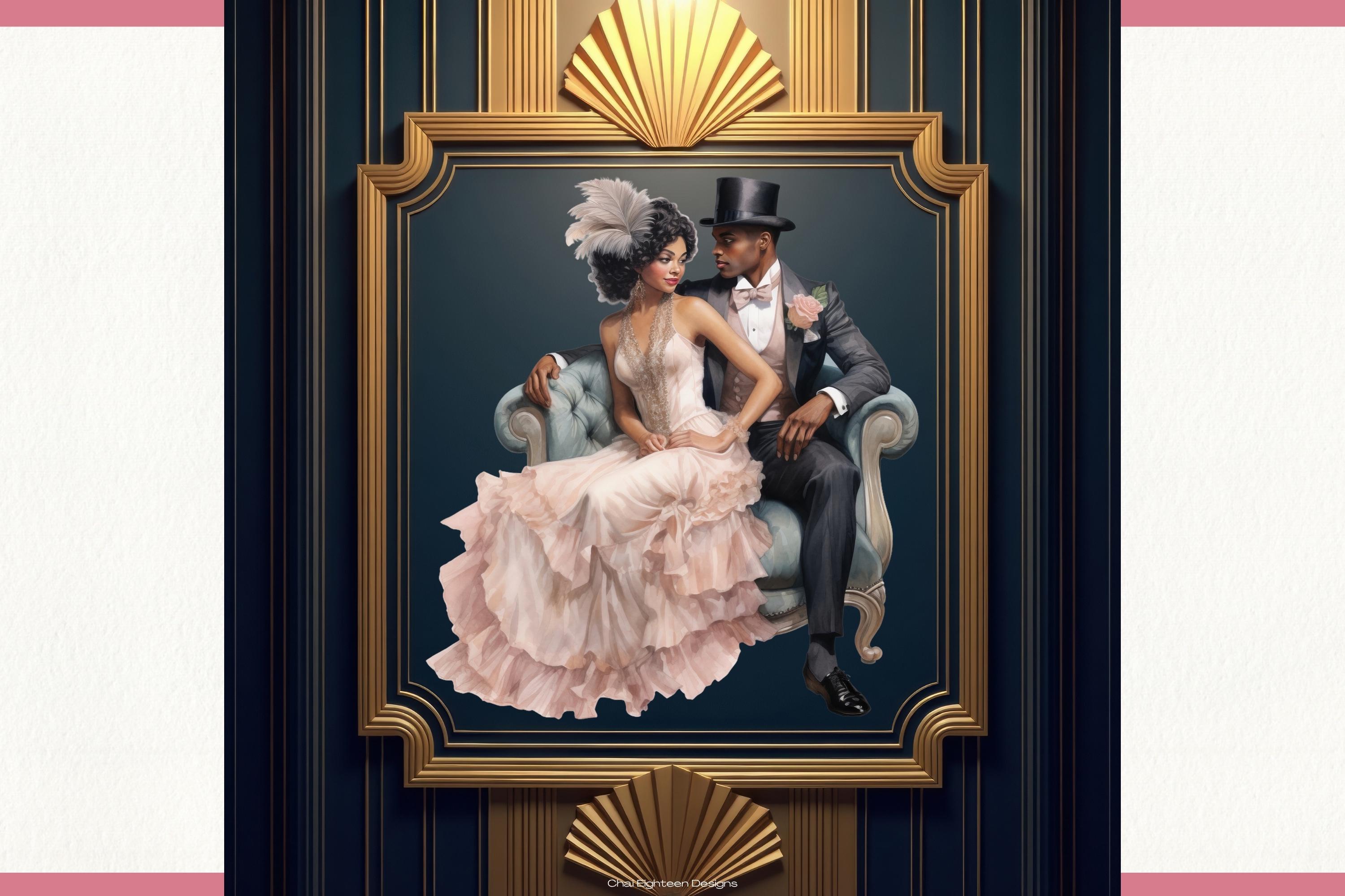 Great Gatsby Clipart, Roaring 20‘s, Flapper Clip Art, Charleston Party ...