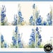 Bluebonnets Digital Scrapbook Papers Notepaper Designs Blue Bonnet ...