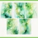 Green Watercolor Alcohol Ink Wash, Invitation Papers, Scrapbooking ...