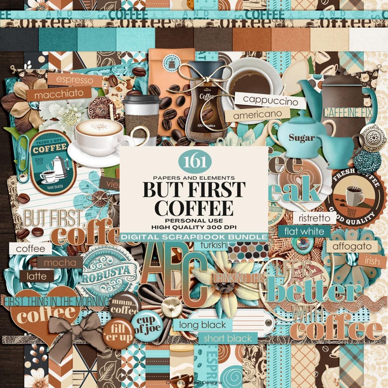 Coffee Scrapbook - Etsy