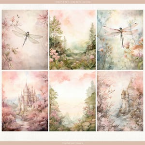 16 Elven Forest Digital Papers, Fantasy Fairy Backgrounds, Fairy Tale ...