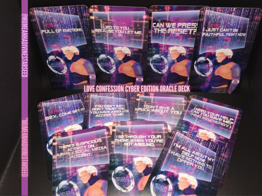 Love Confessions Cyber Edition Oracle Deck (93 Cards) - Etsy