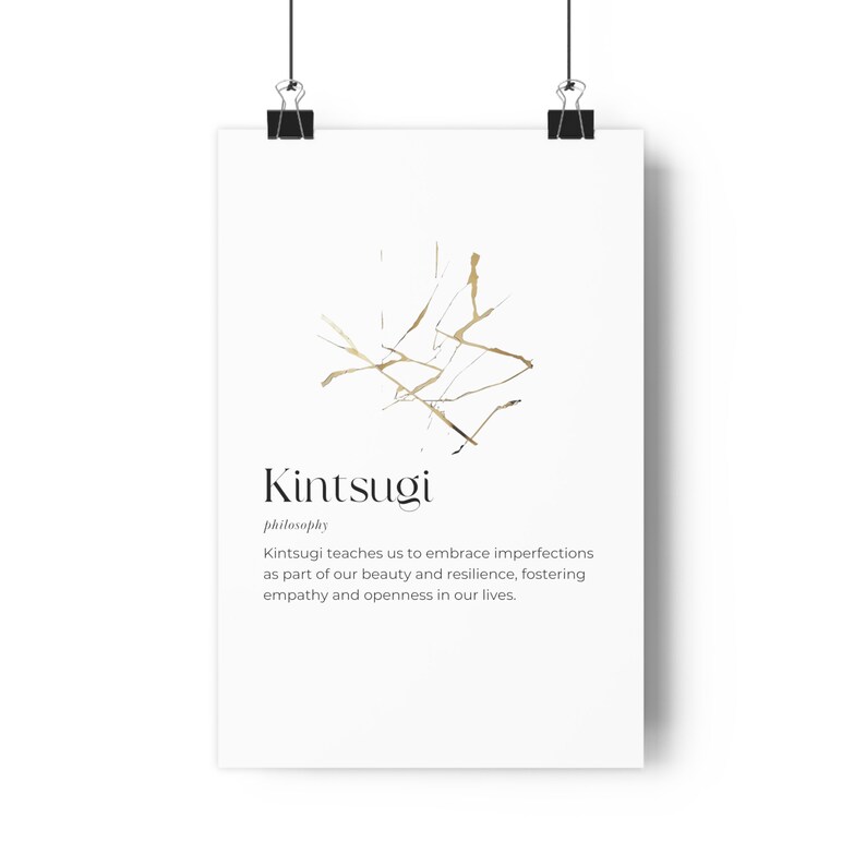 Kintsugi Philosophy Art Wall Poster Inspiring Japanese Decor - Etsy