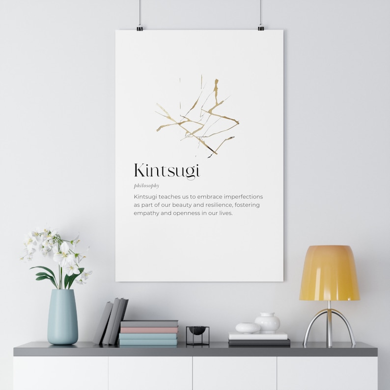 Kintsugi Philosophy Art Wall Poster Inspiring Japanese Decor - Etsy