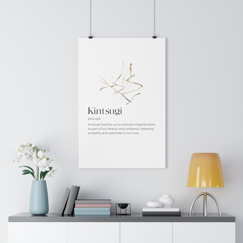 Kintsugi Philosophy Art Wall Poster Inspiring Japanese Decor - Etsy