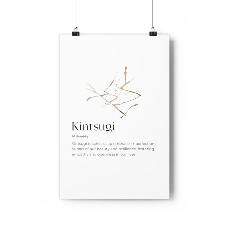 Kintsugi Philosophy Art Wall Poster Inspiring Japanese Decor - Etsy