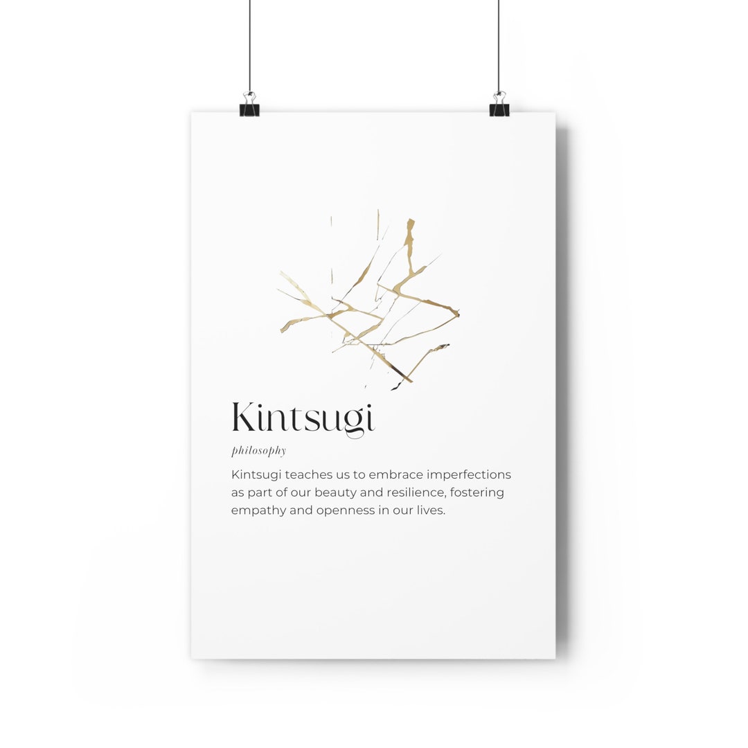 Kintsugi Philosophy Art Wall Poster Inspiring Japanese Decor - Etsy