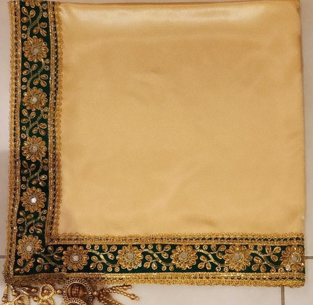 Afghan Desmal Destmal Engagement Nikkah Shirni Aina Mosaf - Gold and ...