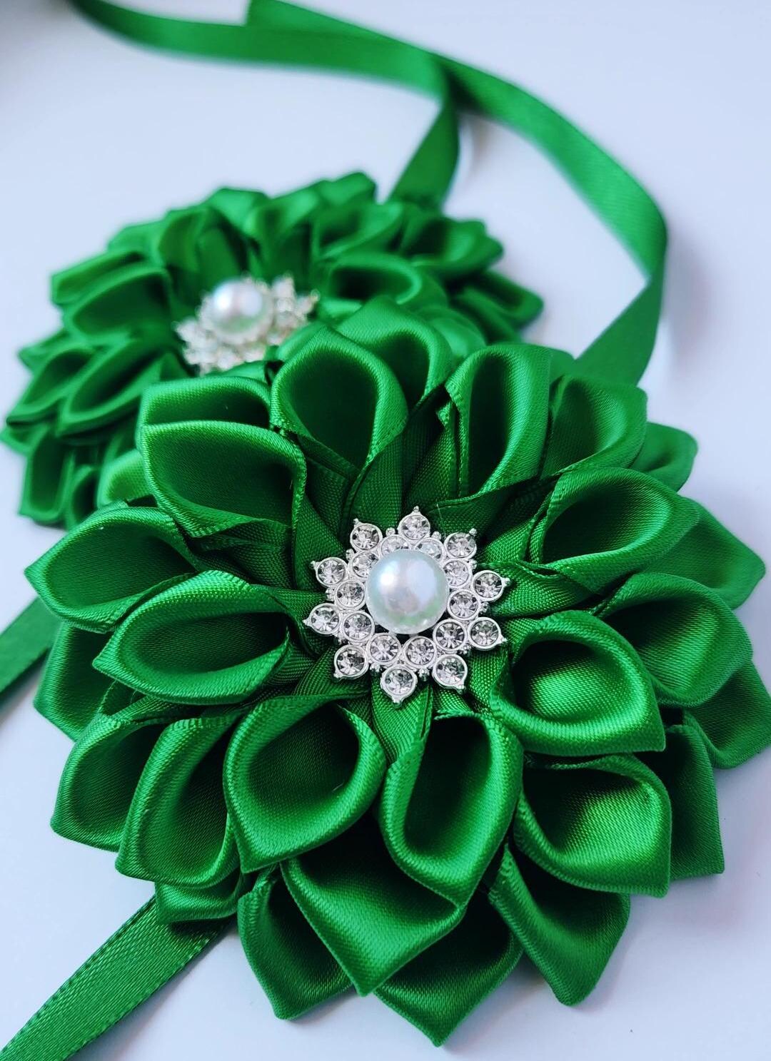 Pair of Green Flower Afghan Bridal Arosi Henna Wraps - Etsy