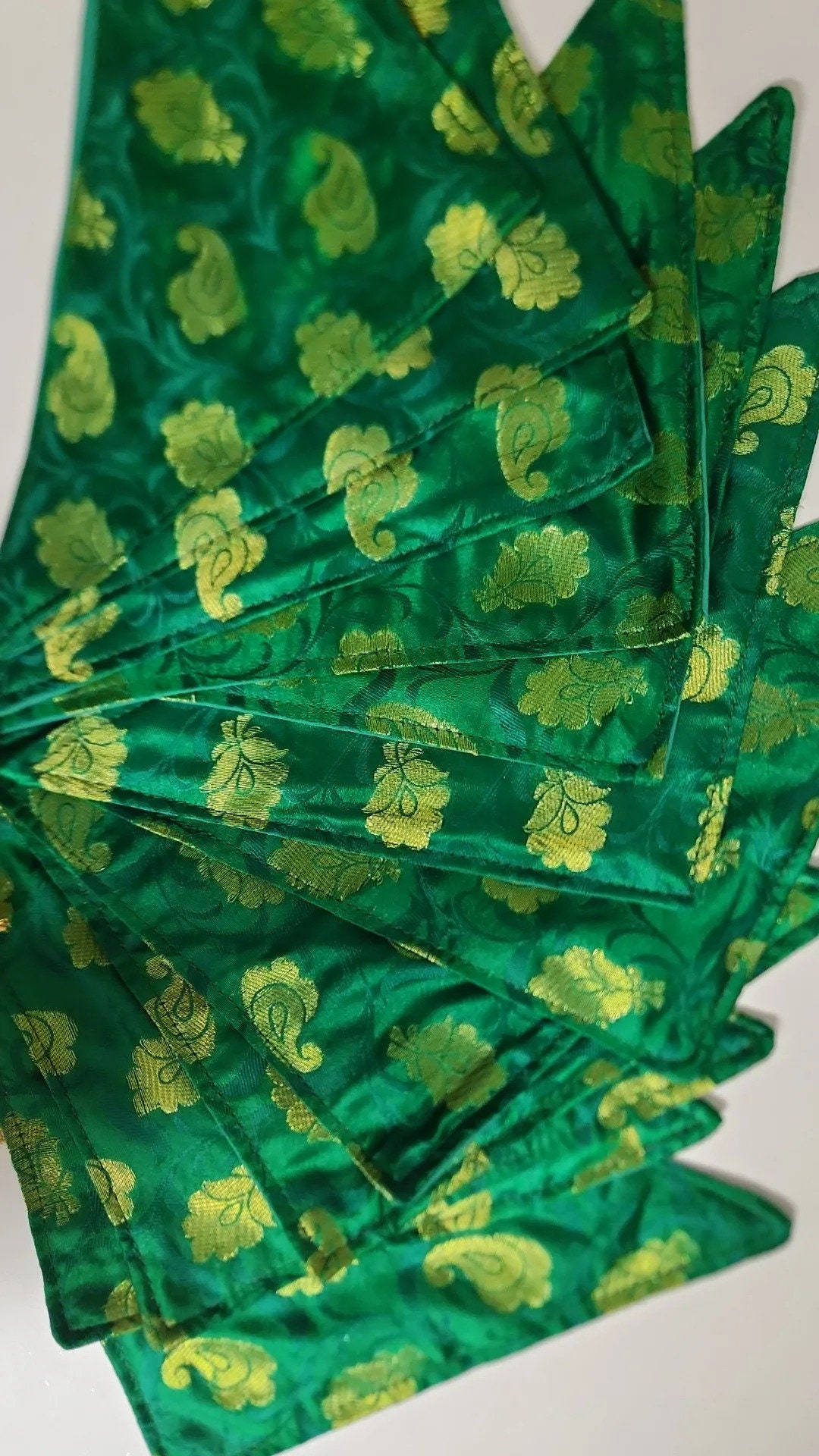 Afghan Henna Night Guest Henna Wraps Green and Gold Floral - Etsy