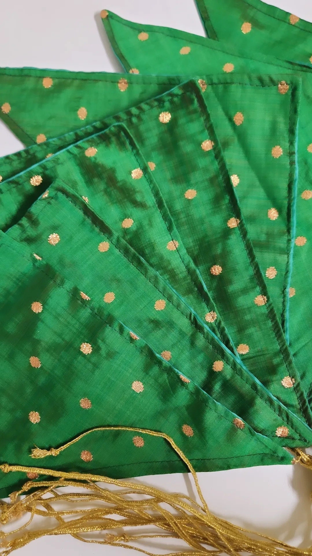 Afghan Henna Night Guest Henna Wraps Green and Gold Spotted - Etsy