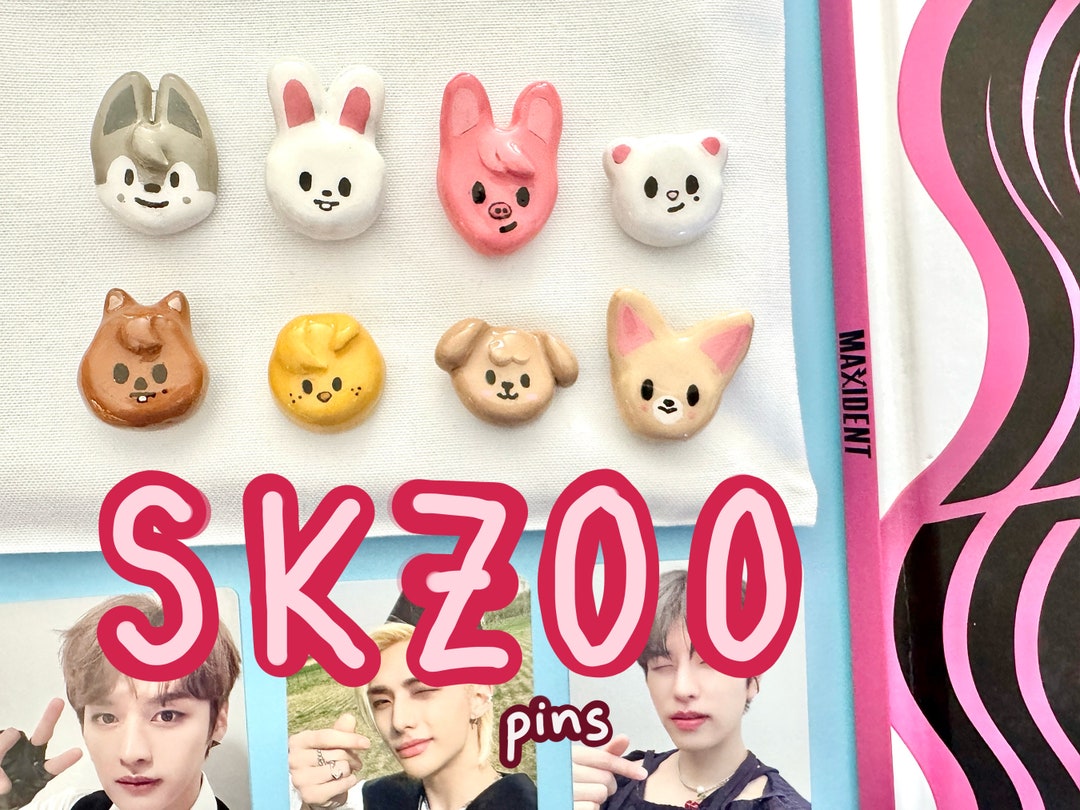 STRAYKIDS Skzoo Clay Pins With Resin Coating - Etsy