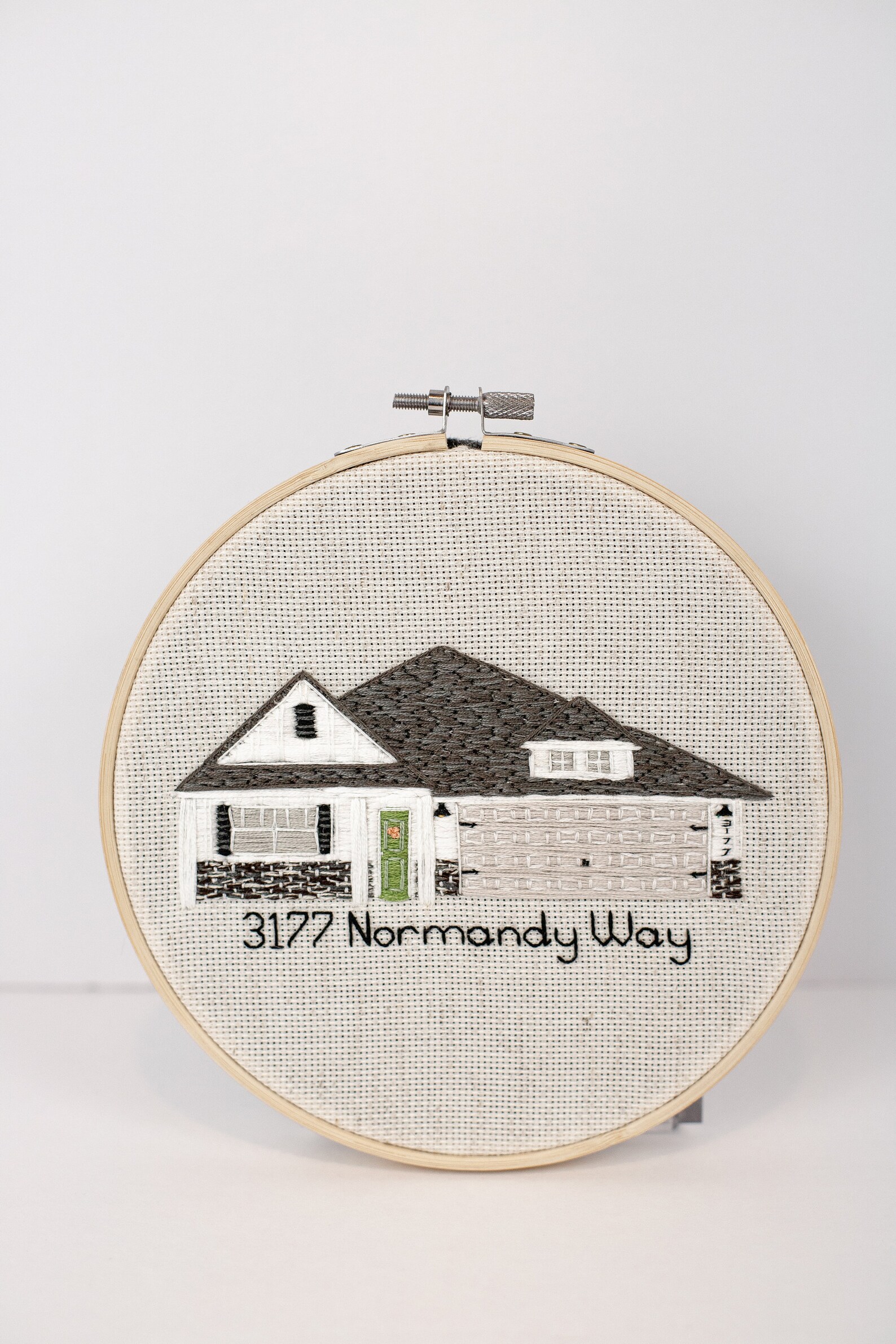 Custom Hand Embroidered House Portrait Unique Housewarming Gift ...