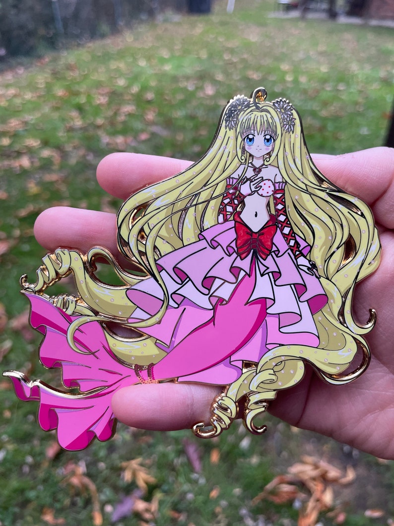 Magical Girl Pink Mermaid Princess Lucia Enamel Pin Mermaid Etsy