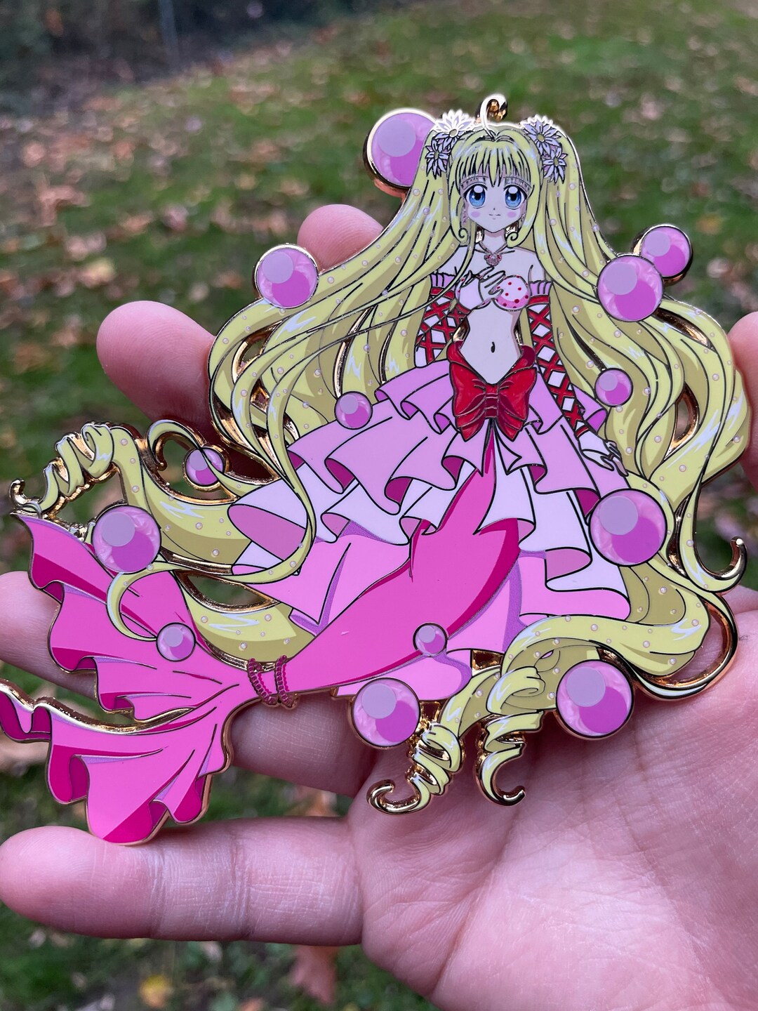 Magical Girl Pink Mermaid Princess Lucia Enamel Pin Mermaid Melody ...