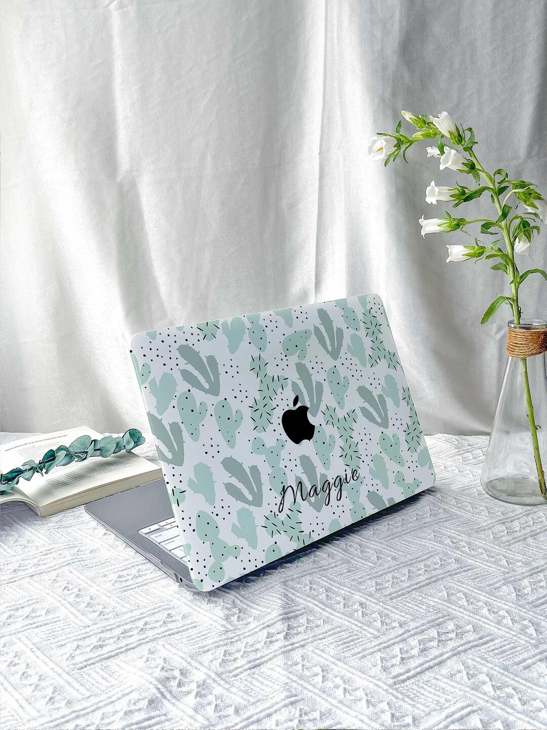 Custom Prickly Cactus MacBook M4 Air 13 2022 A2681 Pro 13 A2338 Pro 14 ...