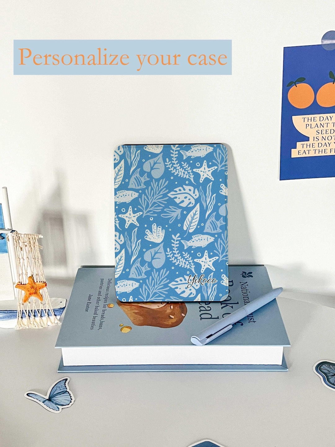 Blue Ocean Kindle Personalized Paperwhite 6.8" Cover, All New Kindle ...