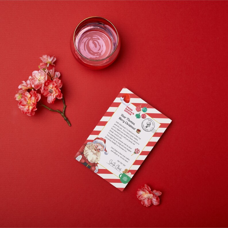 Editable Letter From Santa Template, Printable North Pole Elf Mail ...