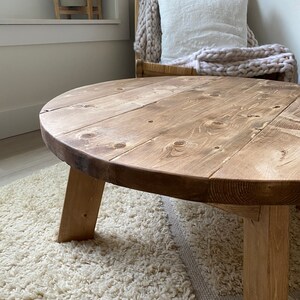 Plans: Rustic Round Coffee Table - Etsy