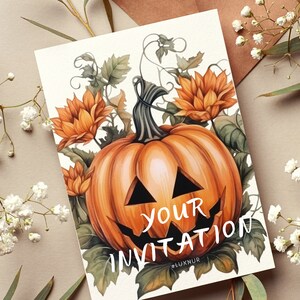 Watercolor Jack O Lantern Clipart, Printable Horror Decorations Png ...