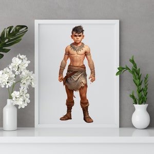 Watercolor Goliath Clipart Printable Dungeons and Dragons Dnd Giant RPG ...
