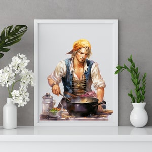 Watercolor Going Merry Clipart Printable Monkey D Luffy Png Mystical ...