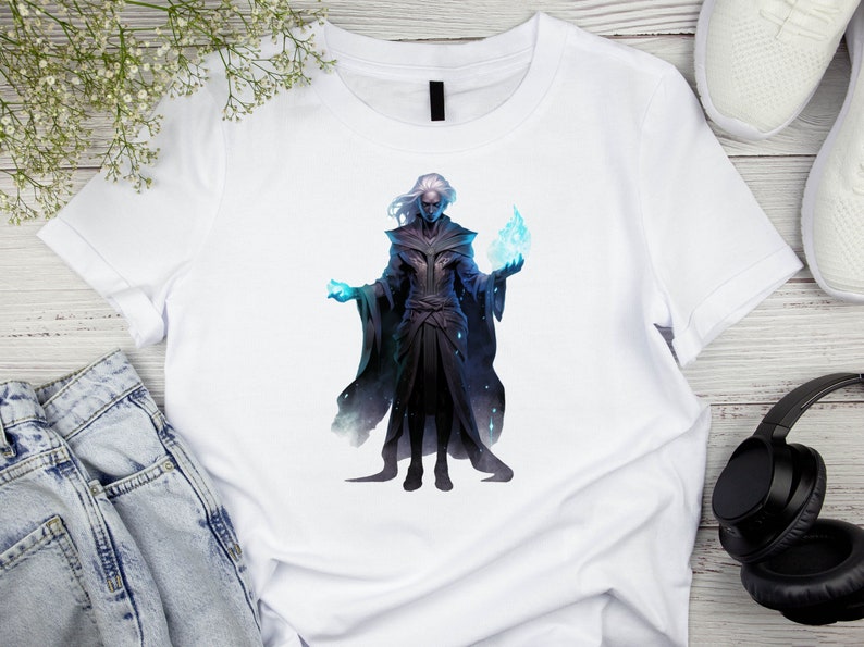 Watercolor Warlock Clipart Printable Dungeons and Dragons Dnd - Etsy