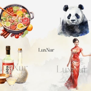 Watercolor China Clipart, Printable Kung Fu Martial Arts Png, Land of ...