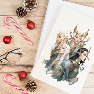 Watercolor High Elves Clipart Png, Printable Elf From Lord of the Rings ...