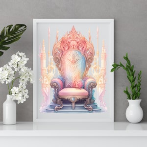 Watercolor Pastel Princess Clipart, Printable Royal Princess Png ...