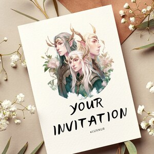 Watercolor High Elves Clipart Png, Printable Elf From Lord of the Rings ...