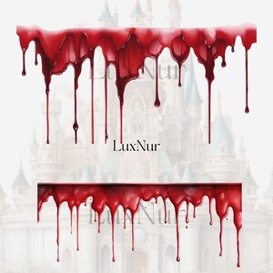Blood Watercolor Drip Clipart, Printable Paint Splash Png, Vampire ...