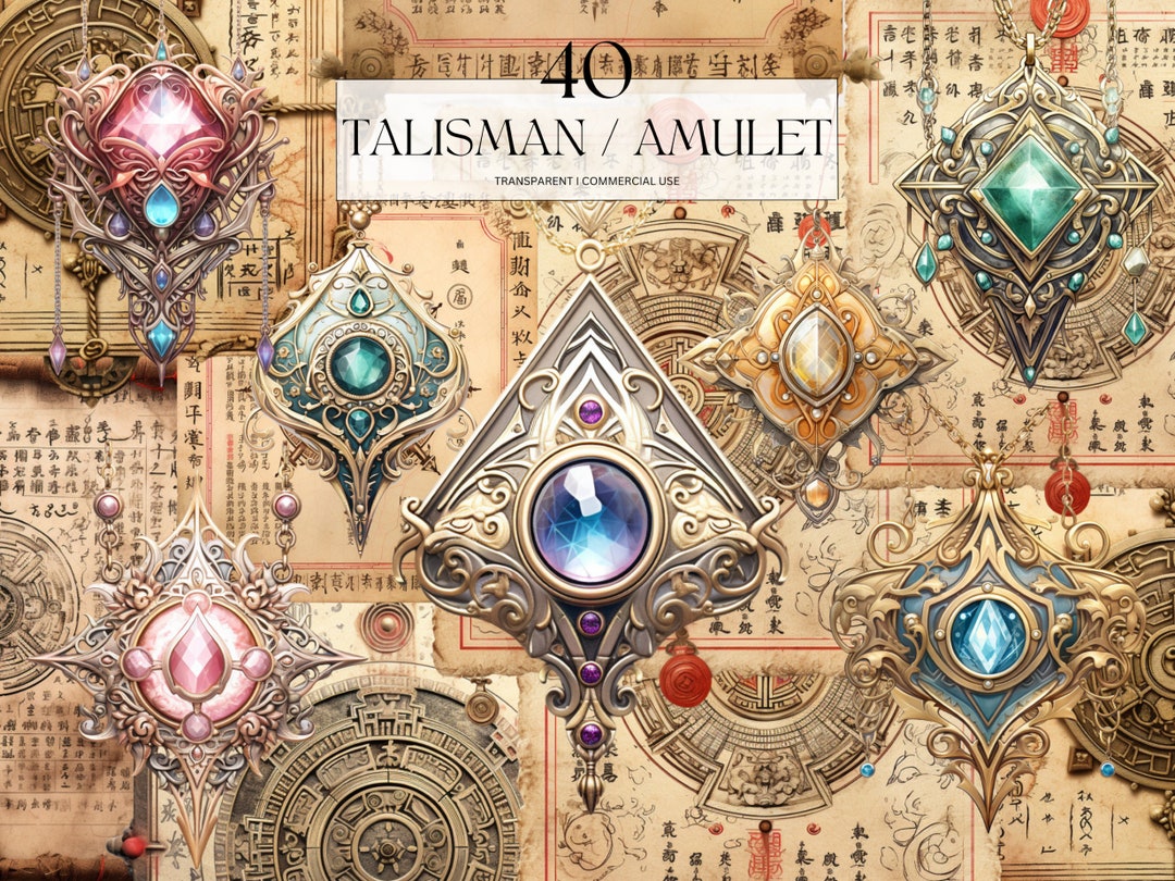 Watercolor Talisman Amulet Clipart, Printable Medieval Occult Decor Png ...