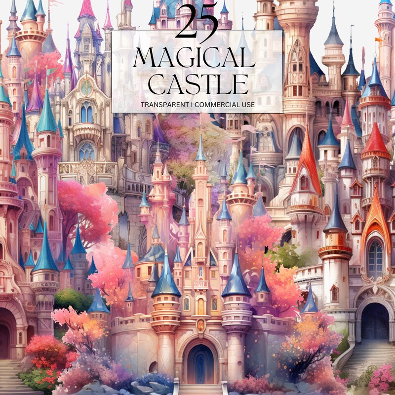 Castle Clip Art - Etsy