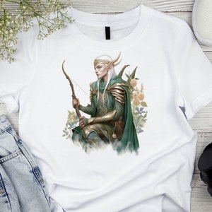 Watercolor High Elves Clipart Png, Printable Elf From Lord of the Rings ...