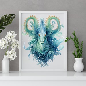 Watercolor Poseidon Son Signs Clipart, Printable Percy Jackson Png ...