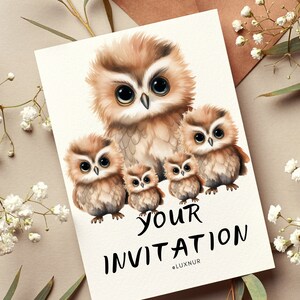 Watercolor Baby Owls Clipart Printable Adorable Woodland Animals Png ...