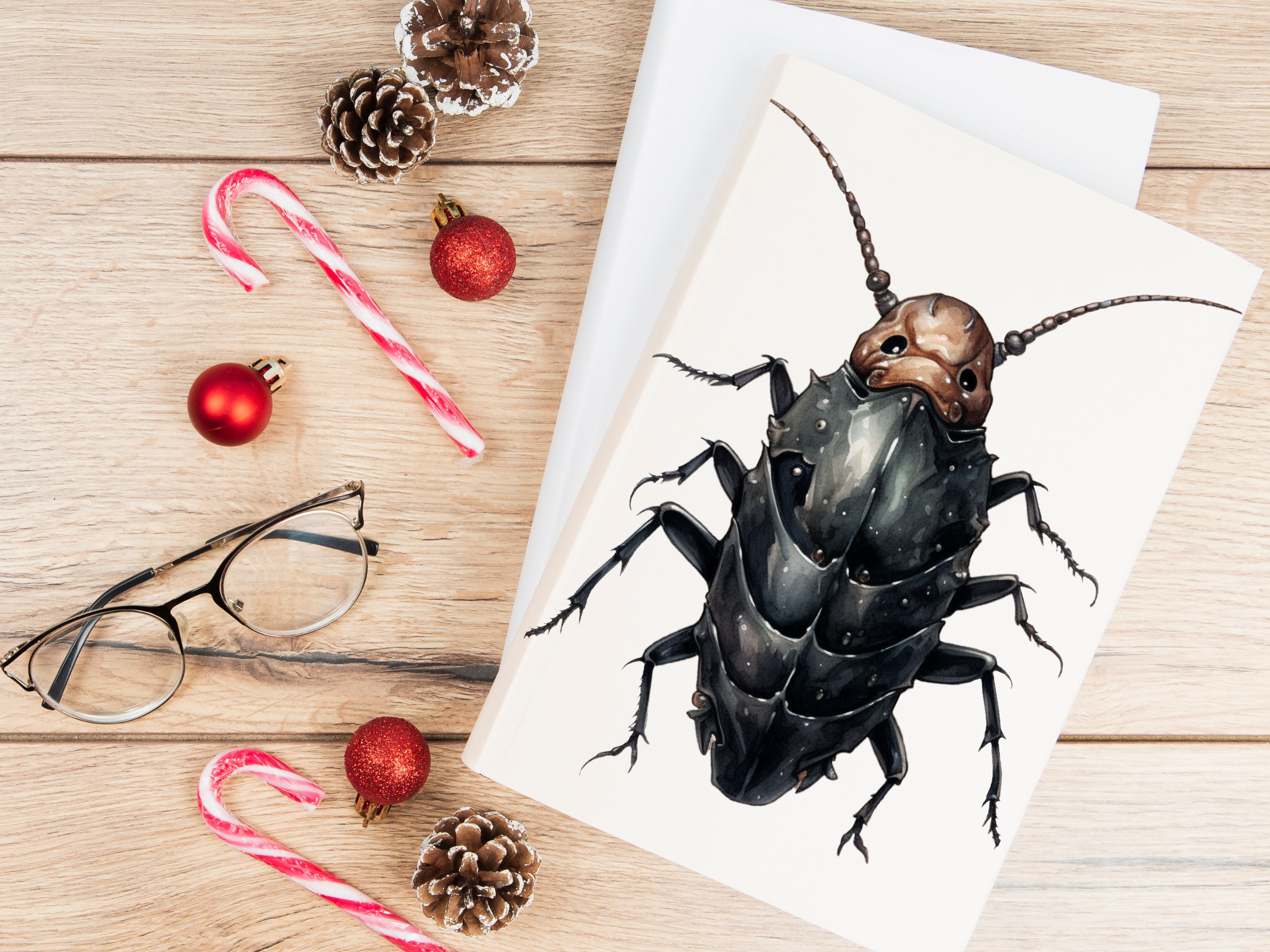 Watercolor Gothic Bugs Clipart Printable Dark Fantasy Insects - Etsy