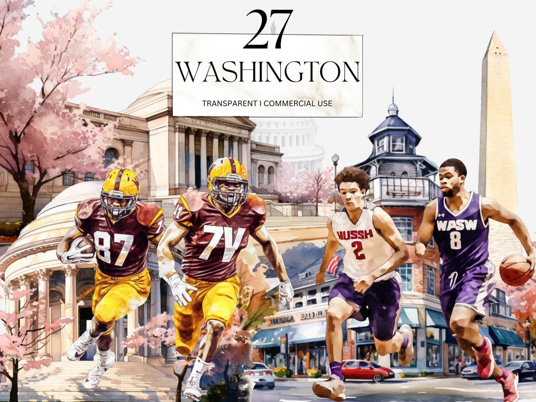 Watercolor Washington DC Clipart, Printable White House Png, Travel ...