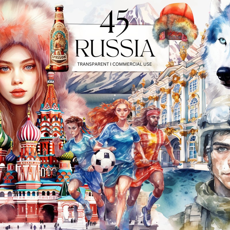 Russian Clipart - Etsy