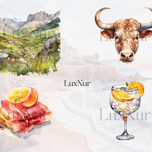 Watercolor Spain Clipart, Printable Europe Toreador Png, Spanish Travel ...