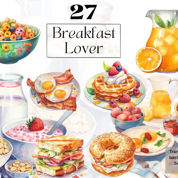 Watercolor Food - Etsy