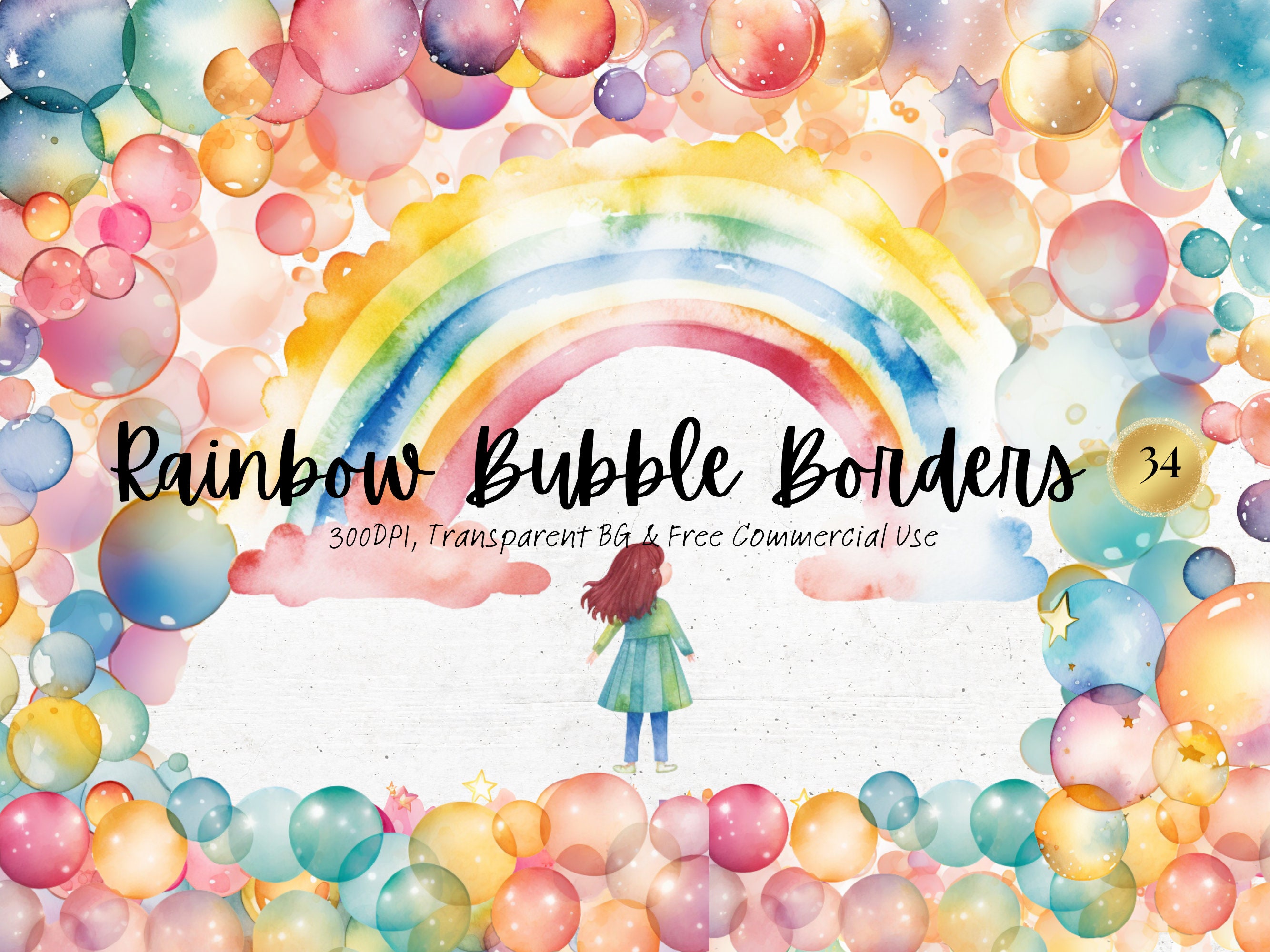 Bubbles Border Clipart