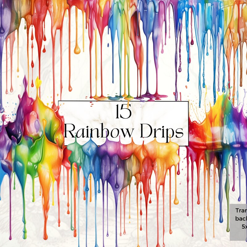 Dripping Rainbow - Etsy