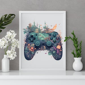 20 Watercolor Game Controller Png Clipart, Printable Gaming Console ...