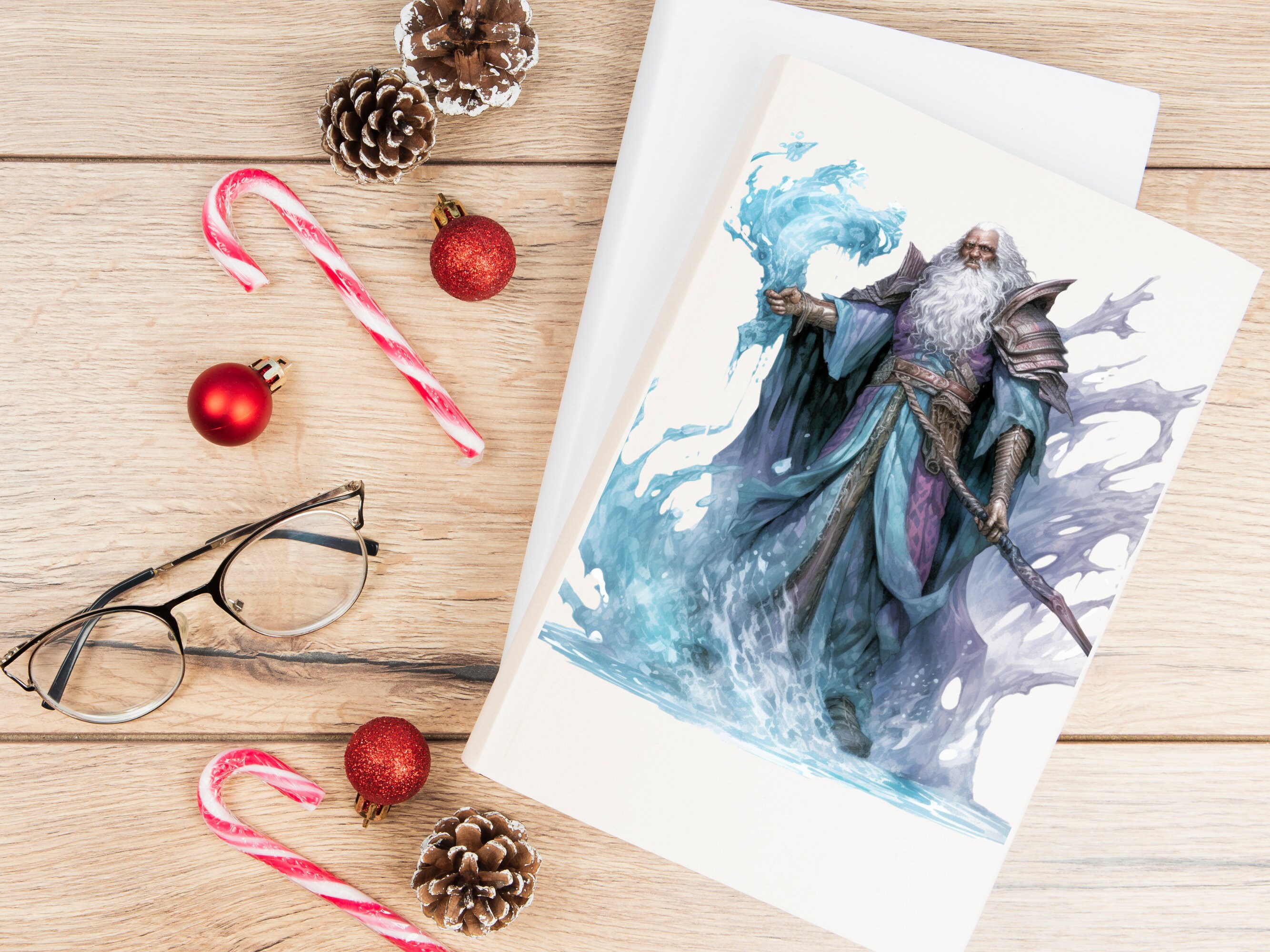 Watercolor Wizard Clipart Printable Dungeons and Dragons Dnd - Etsy