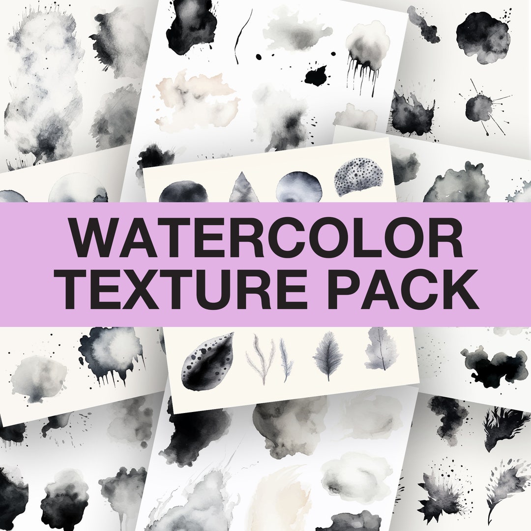 Watercolour Texture Pack - 144 Hand-painted Samples - Etsy