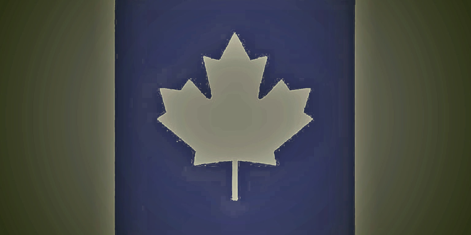 Canada Flag Dark Version .png Download - Etsy