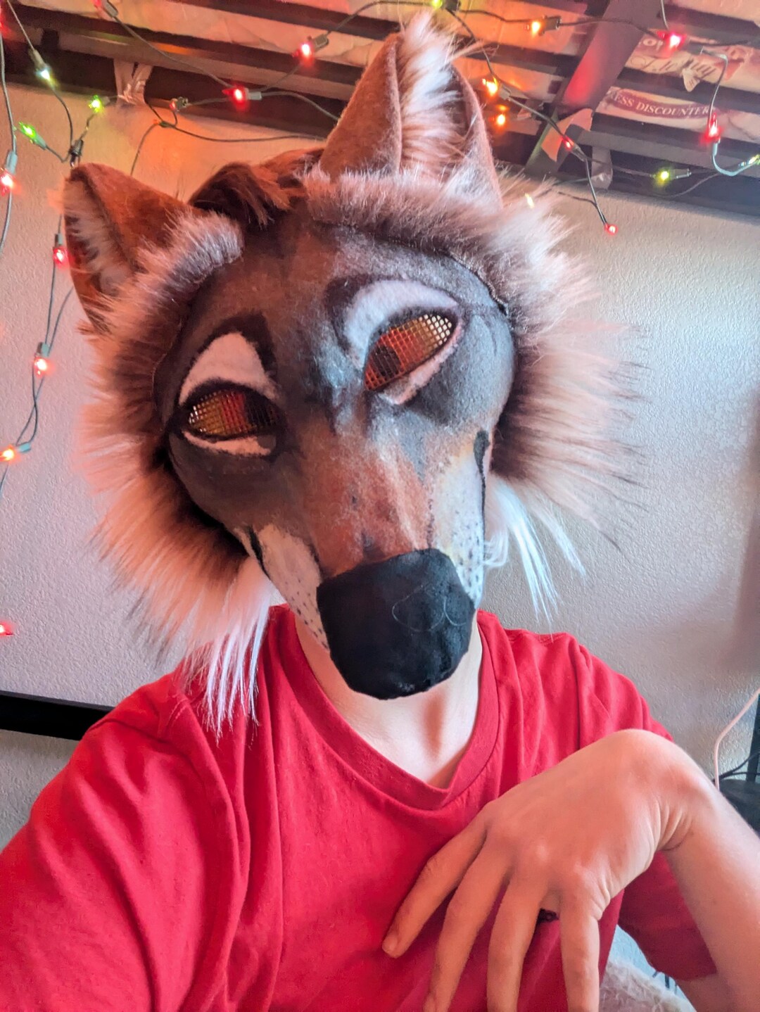 Timber Wolf Therian/furry/cosplay Mask - Etsy